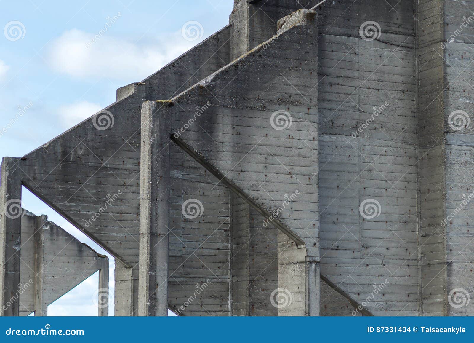 Triangular Geometric Construction Project Stock Photo - Image of damage ...