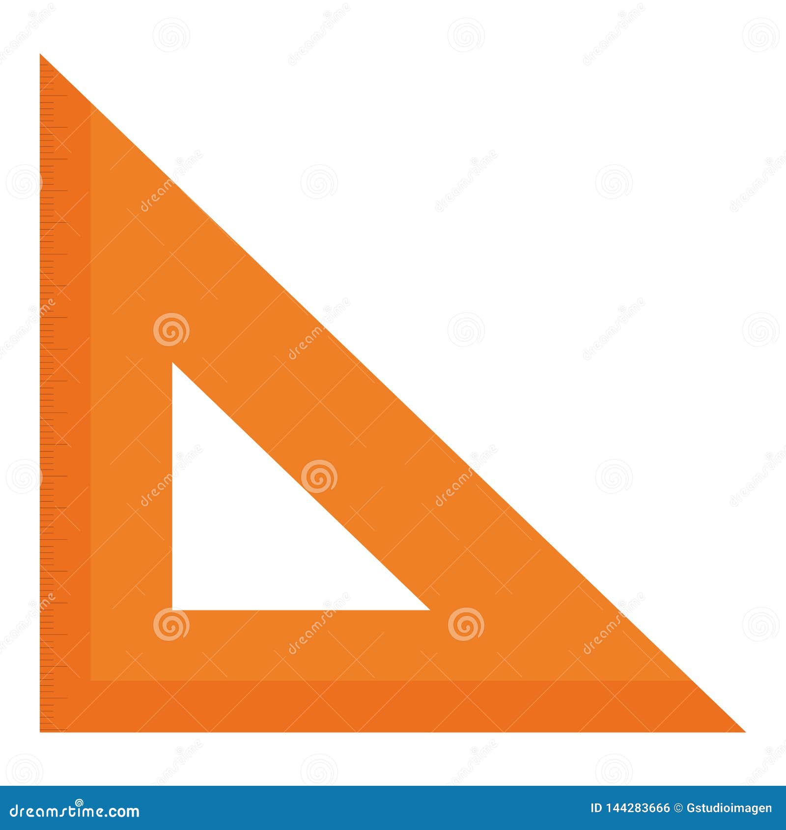 Triangular Geometric Rule School Stock Vector - Illustration of ...