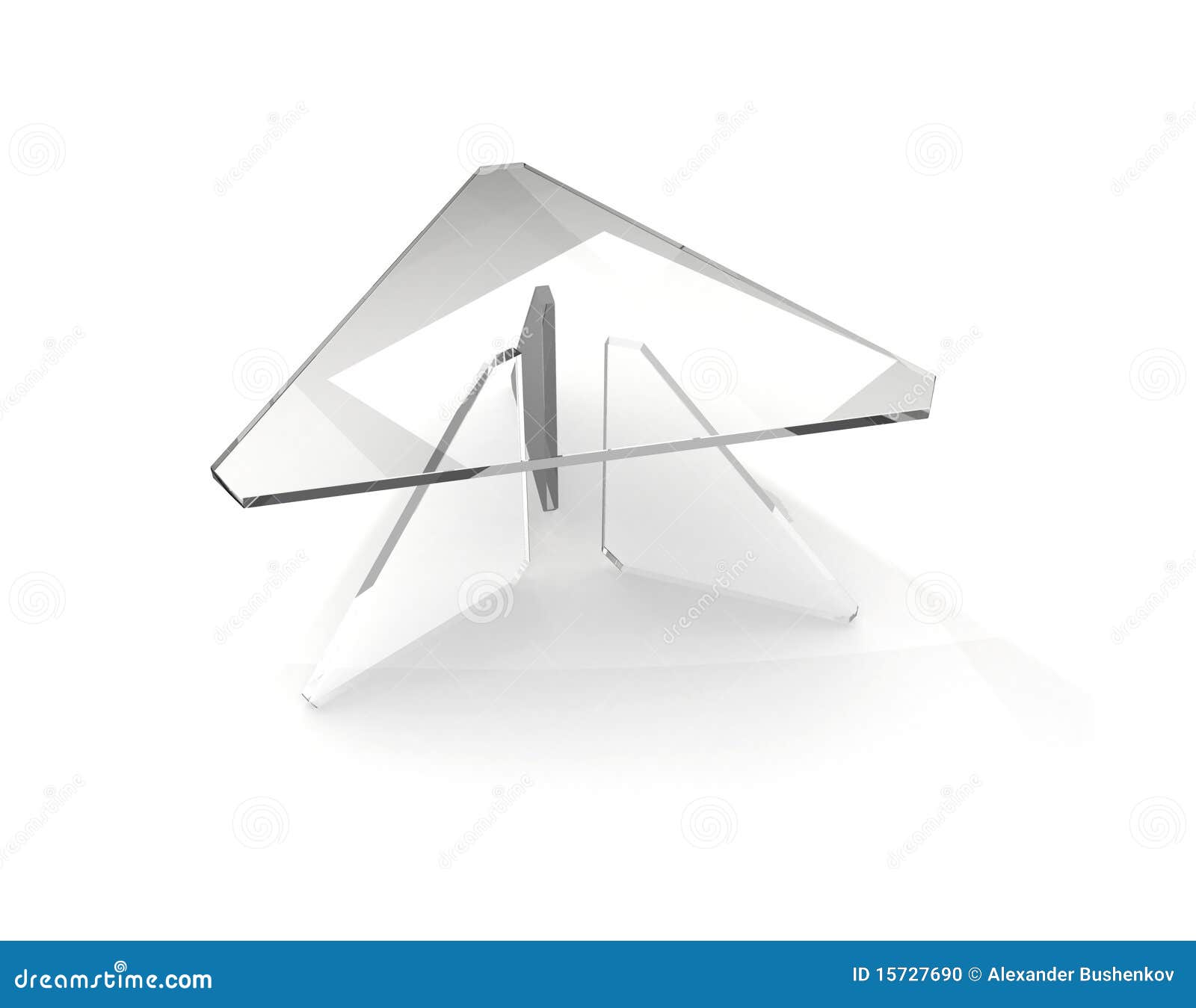 Triangular Table Wooden Tabletop Vector Illustration | CartoonDealer ...