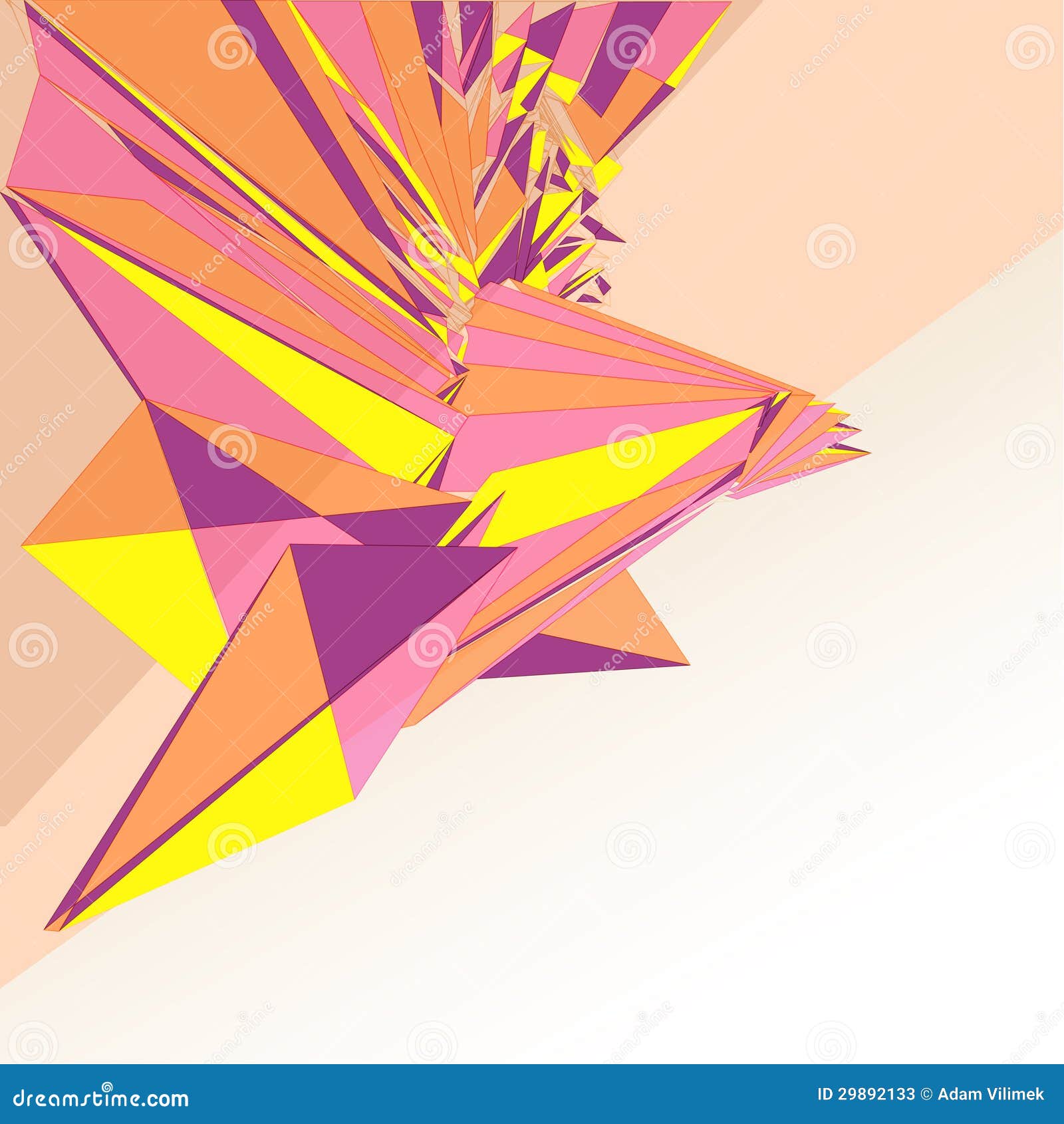 Triangular Graphic Structure with Textspace Vector Stock Vector ...