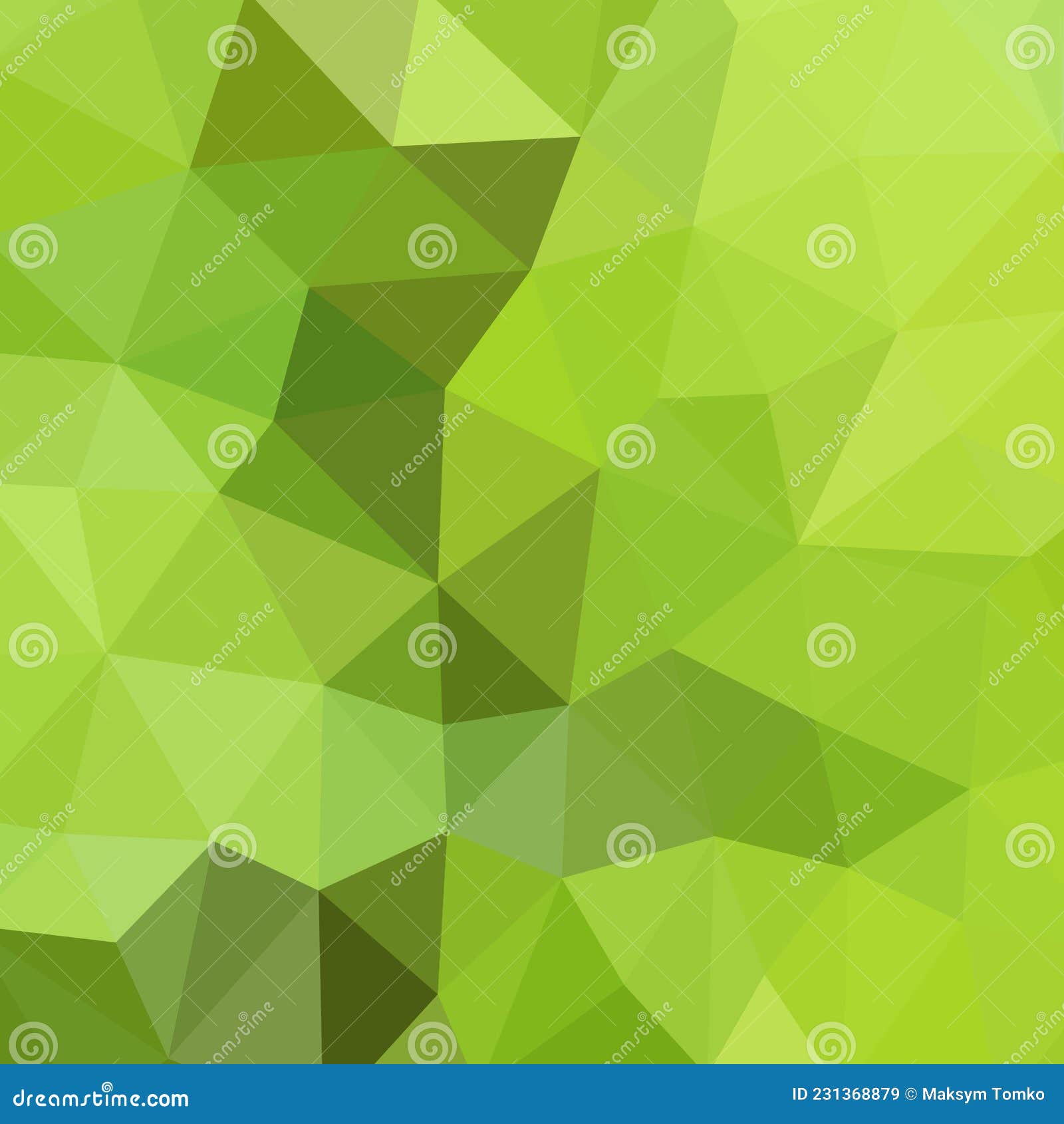 Triangular Green Background. Abstraction Vector Illustration. Modern ...