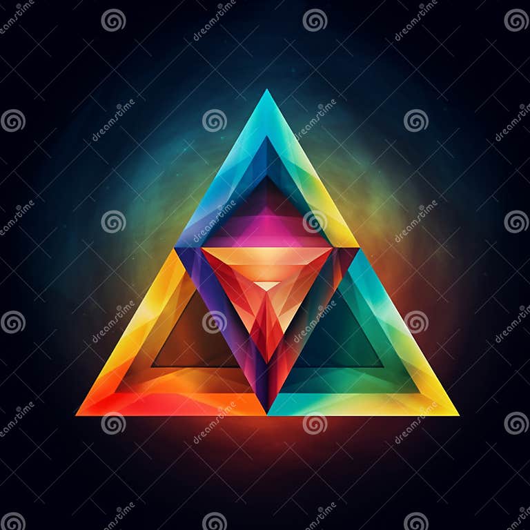 Triangular Harmony: Interlocking Triangles Forming a Harmonious Blend ...