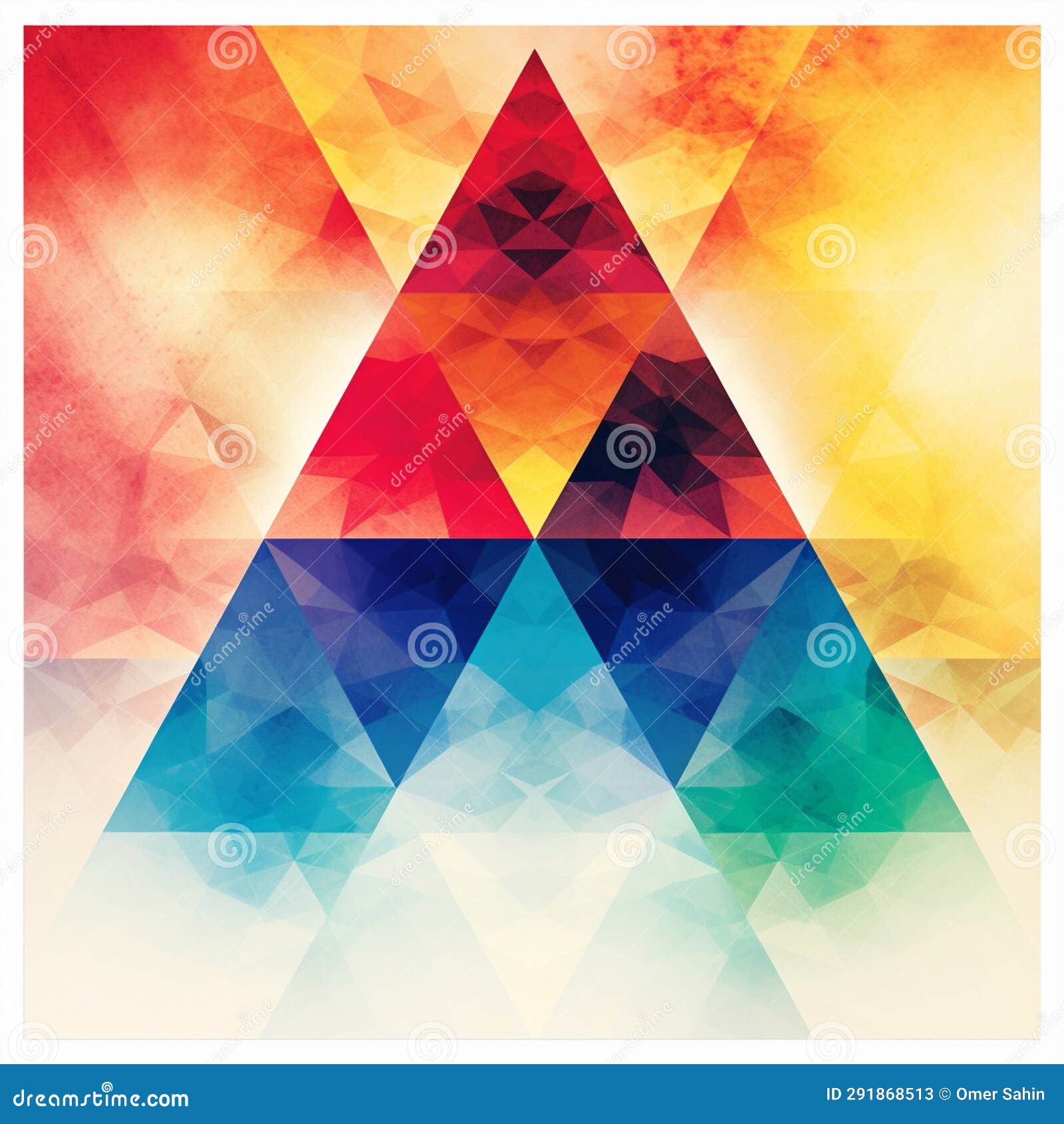 Triangular Harmony: Interlocking Triangles Forming a Harmonious Blend ...