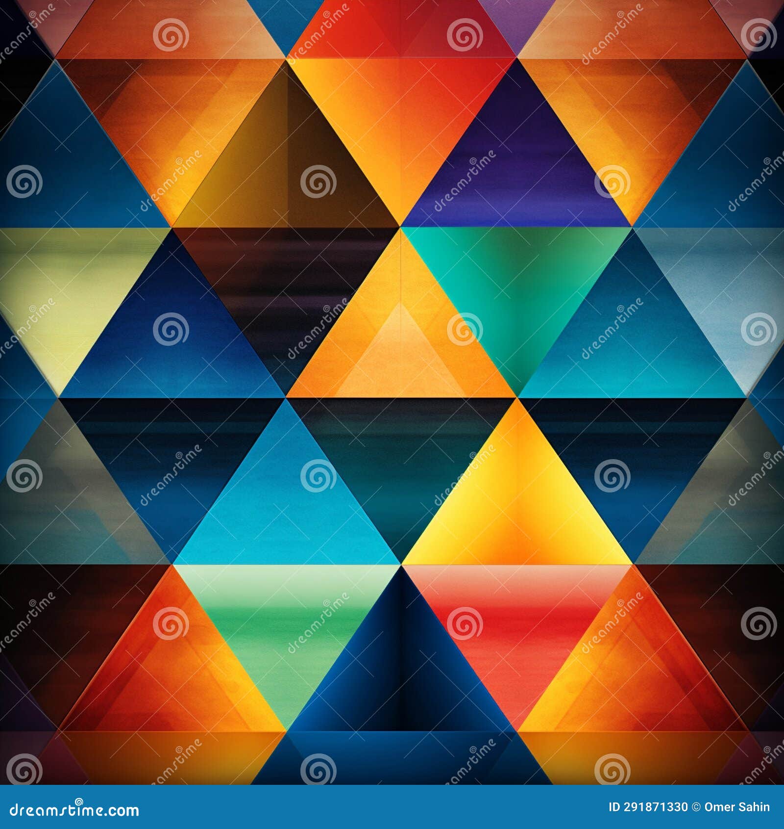 Triangular Harmony: Interlocking Triangles Forming a Harmonious Blend ...