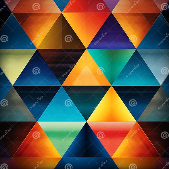 Triangular Harmony: Interlocking Triangles Forming a Harmonious Blend ...