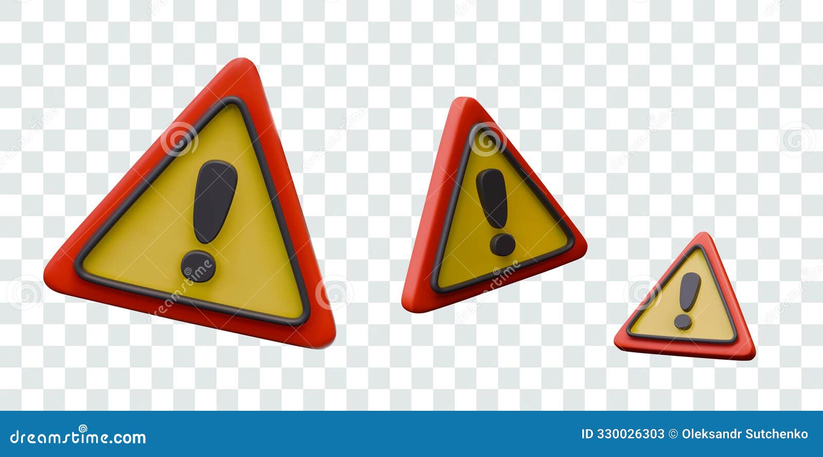 Triangular Hazard Warning Symbol Rustic Texture With Exclamation Mark ...