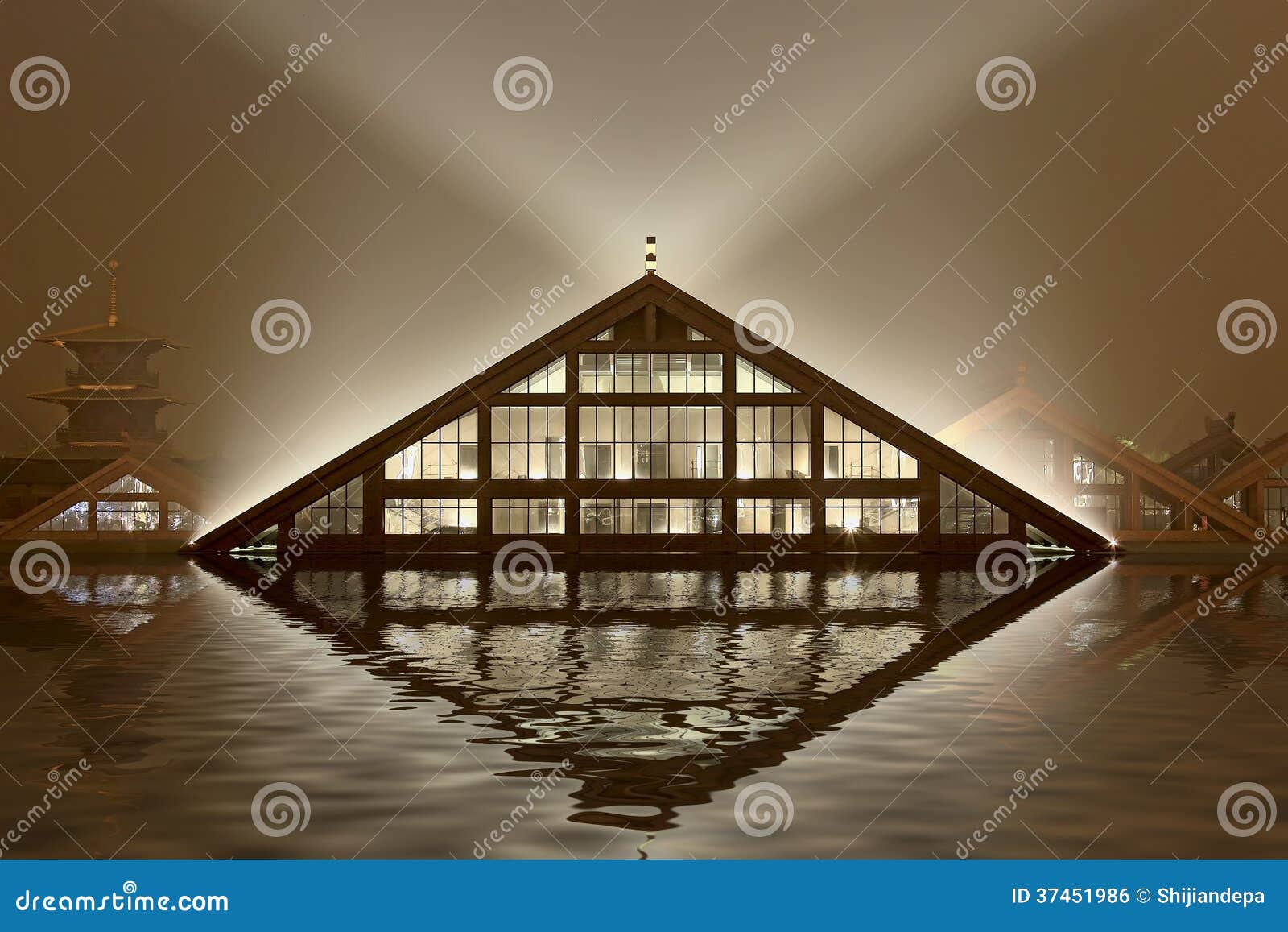 Triangular house stock photo. Image of chinese, water - 37451986