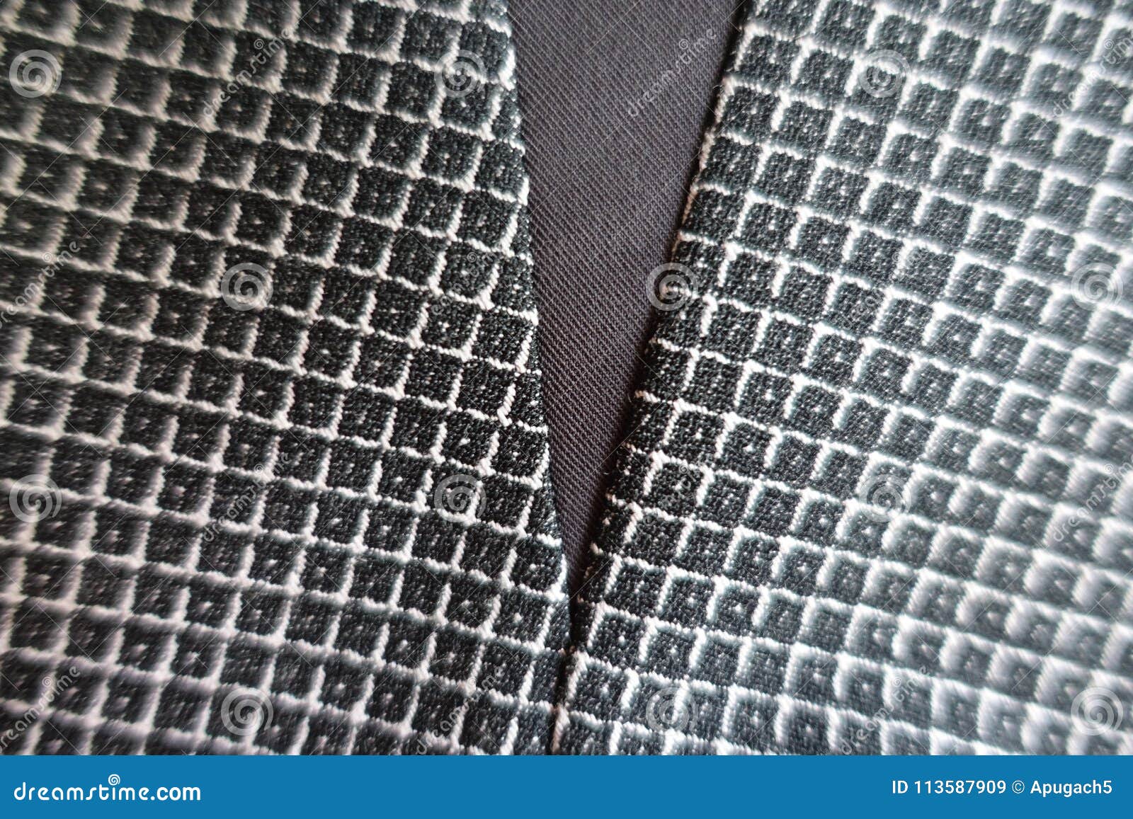 Triangular Insert of Brown Fabric in Seam Stock Image - Image of ...