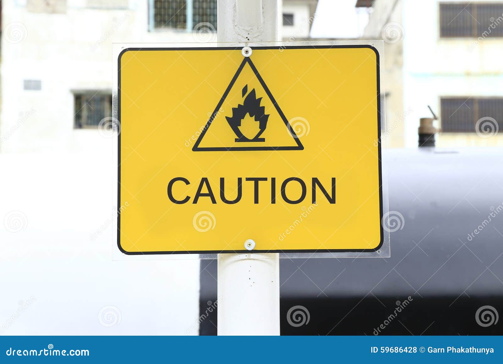Flammable Sign Caution Warning Sign Symbol Royalty-Free Stock Photo ...