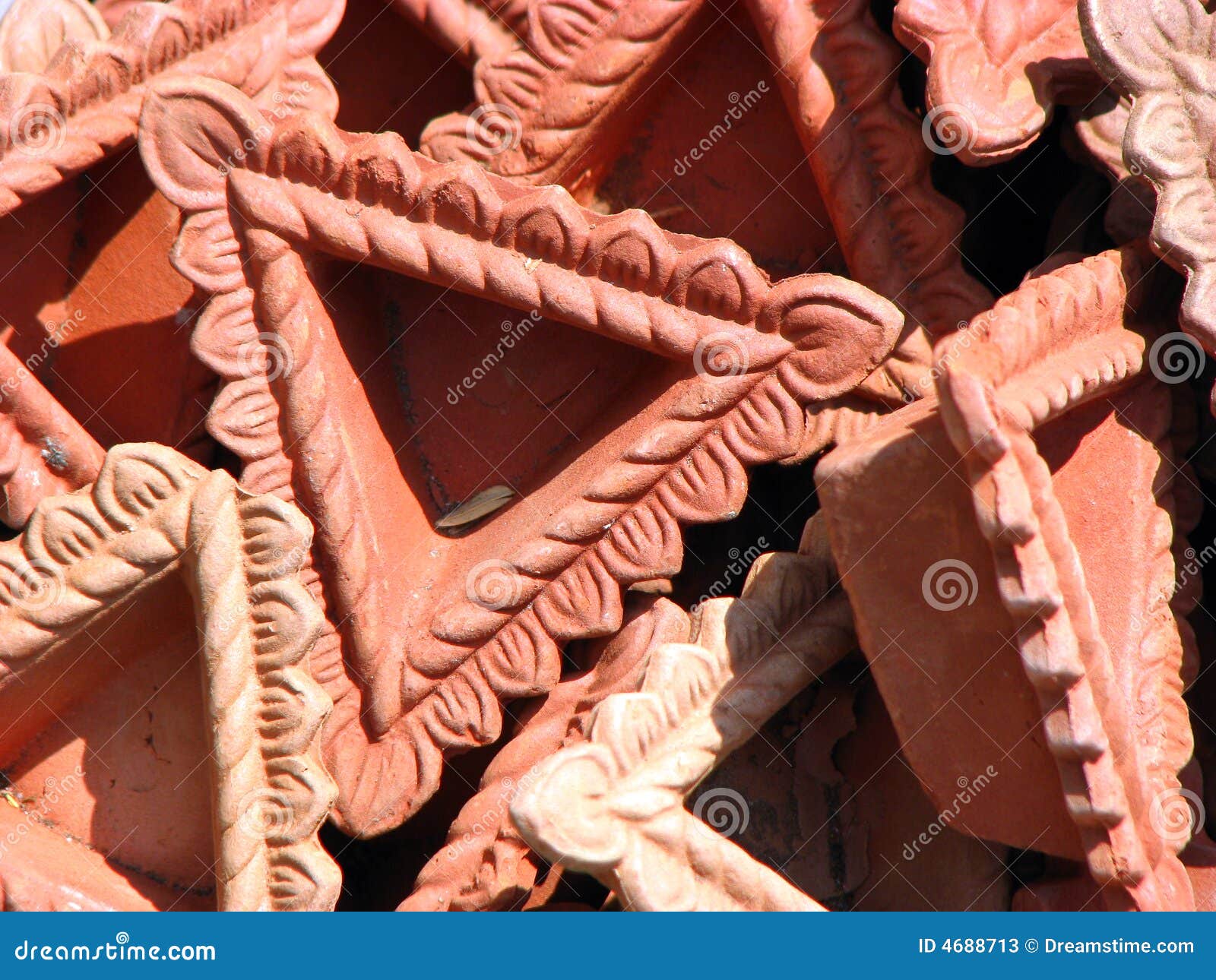 Triangular Lamps stock image. Image of potter, crafted - 4688713