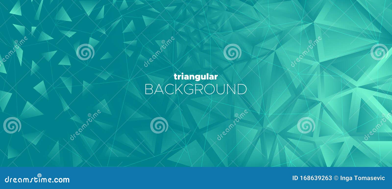 Triangular Landing Page. Abstract Geometric Stock Vector - Illustration ...