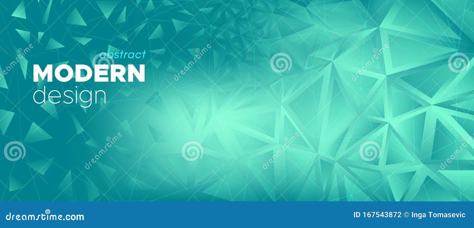 Triangular Landing Page. Abstract Geometric Stock Vector - Illustration ...