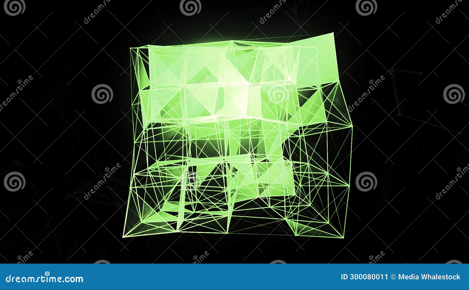 Triangular Lines in Cubic Design. Motion. Bright Design of Their Set of ...