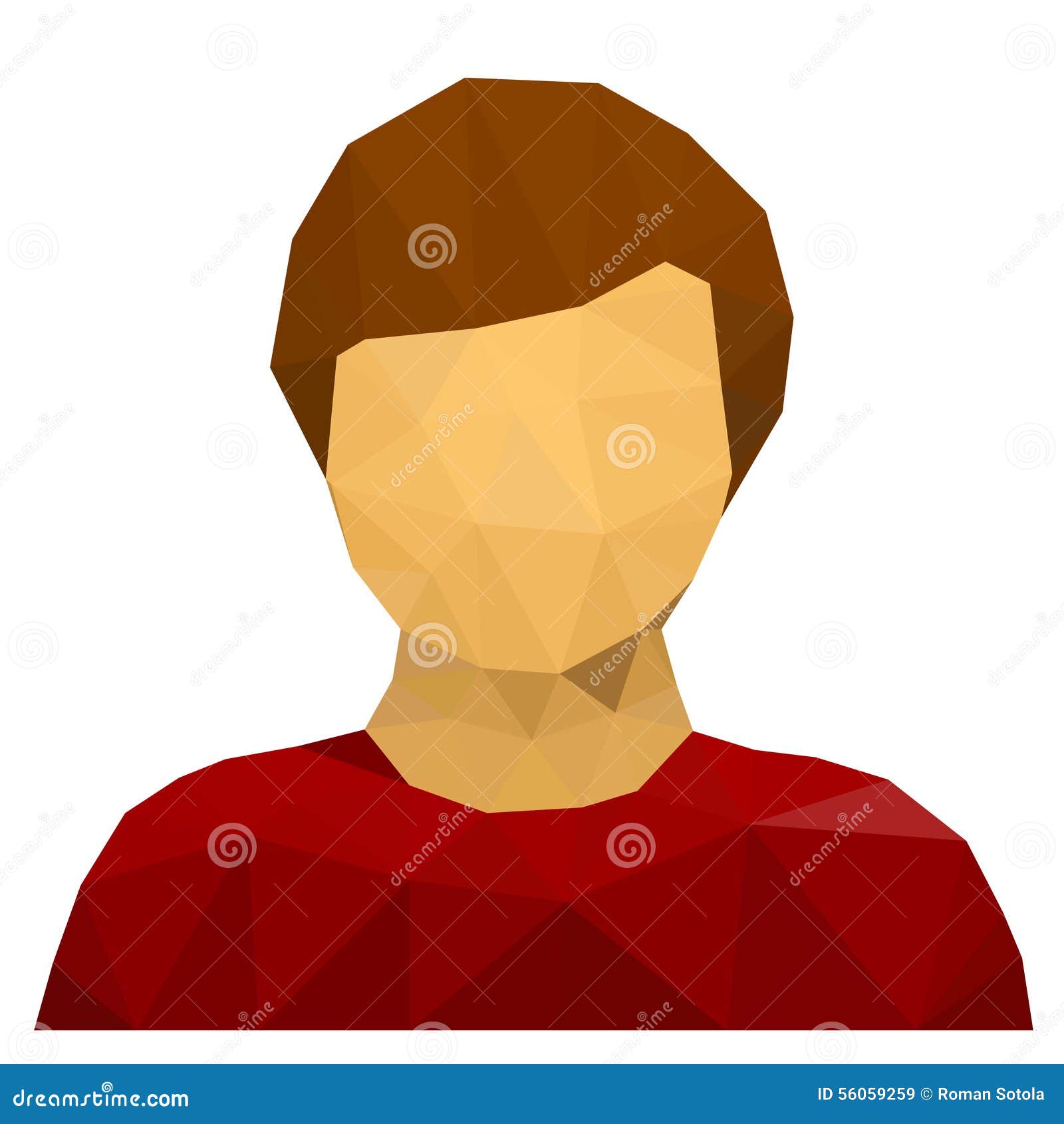 Male User Avatar Of Manager. Icon Of Cute Boy Face. Flat Filled Outline ...