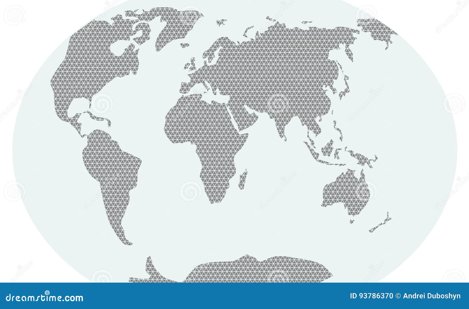 Triangular map level stock vector. Illustration of continents - 93786370