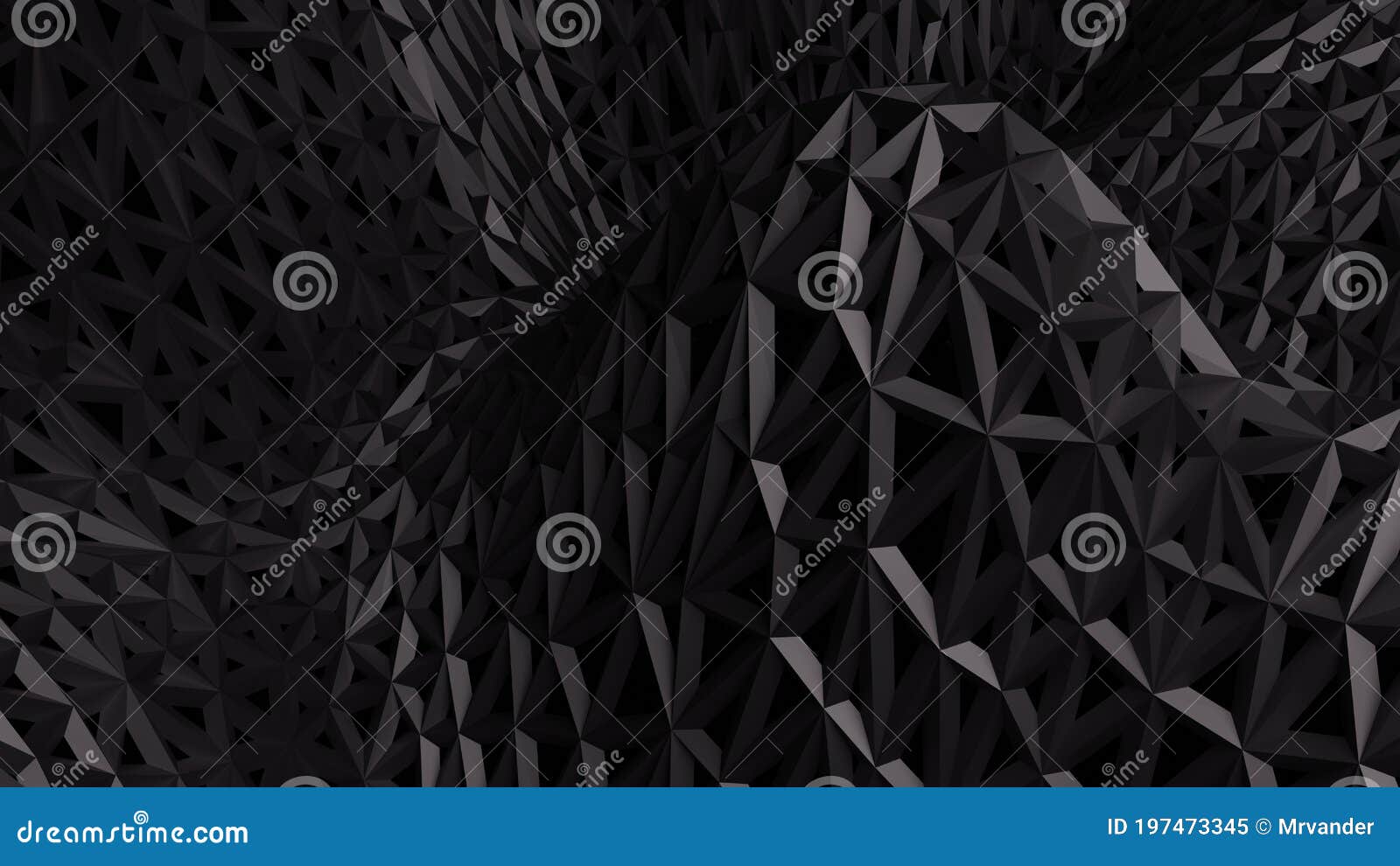 Triangular Mesh. 3D Illustration. Black and White Geometric Background ... Triangular Mesh. 3D Illustration. Black and White Geometric Background ...