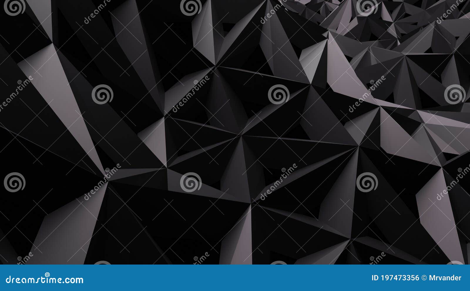 Triangular Mesh. 3D Illustration. Black and White Geometric Background ... Triangular Mesh. 3D Illustration. Black and White Geometric Background ...