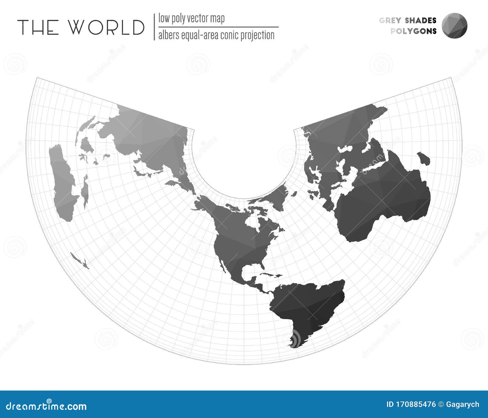 Triangular Mesh of the World. Stock Vector - Illustration of infograph ...