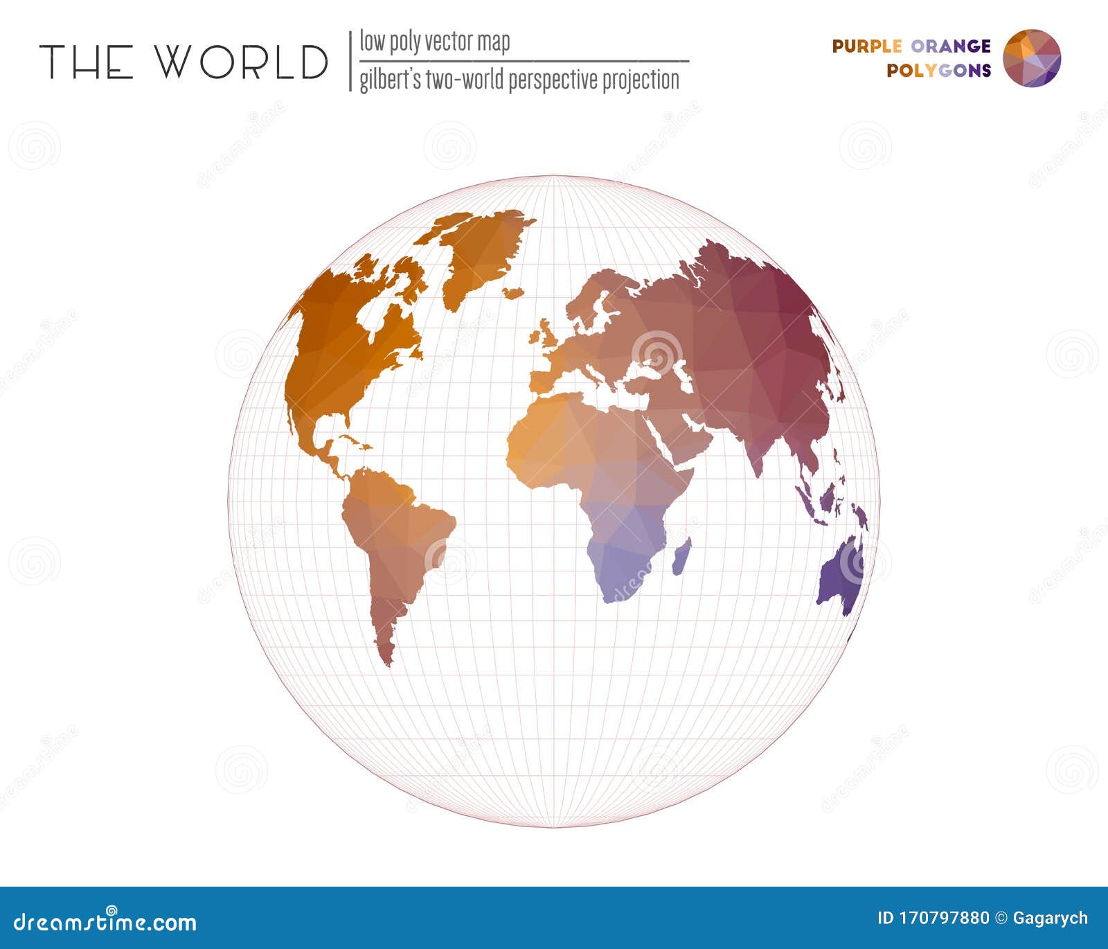 Triangular Mesh of the World. Stock Vector - Illustration of continent ...
