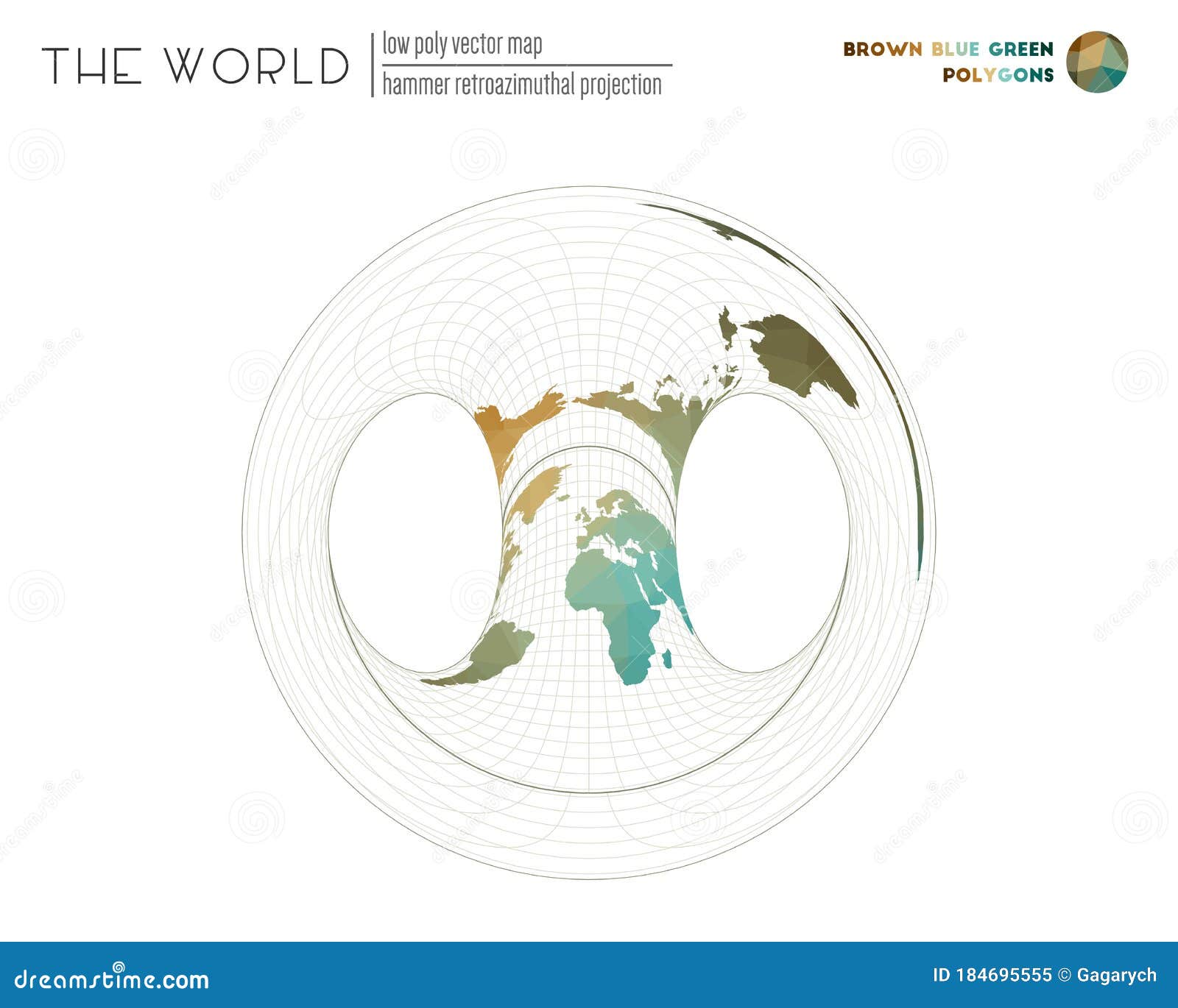Triangular Mesh of the World. Stock Vector - Illustration of continent ...