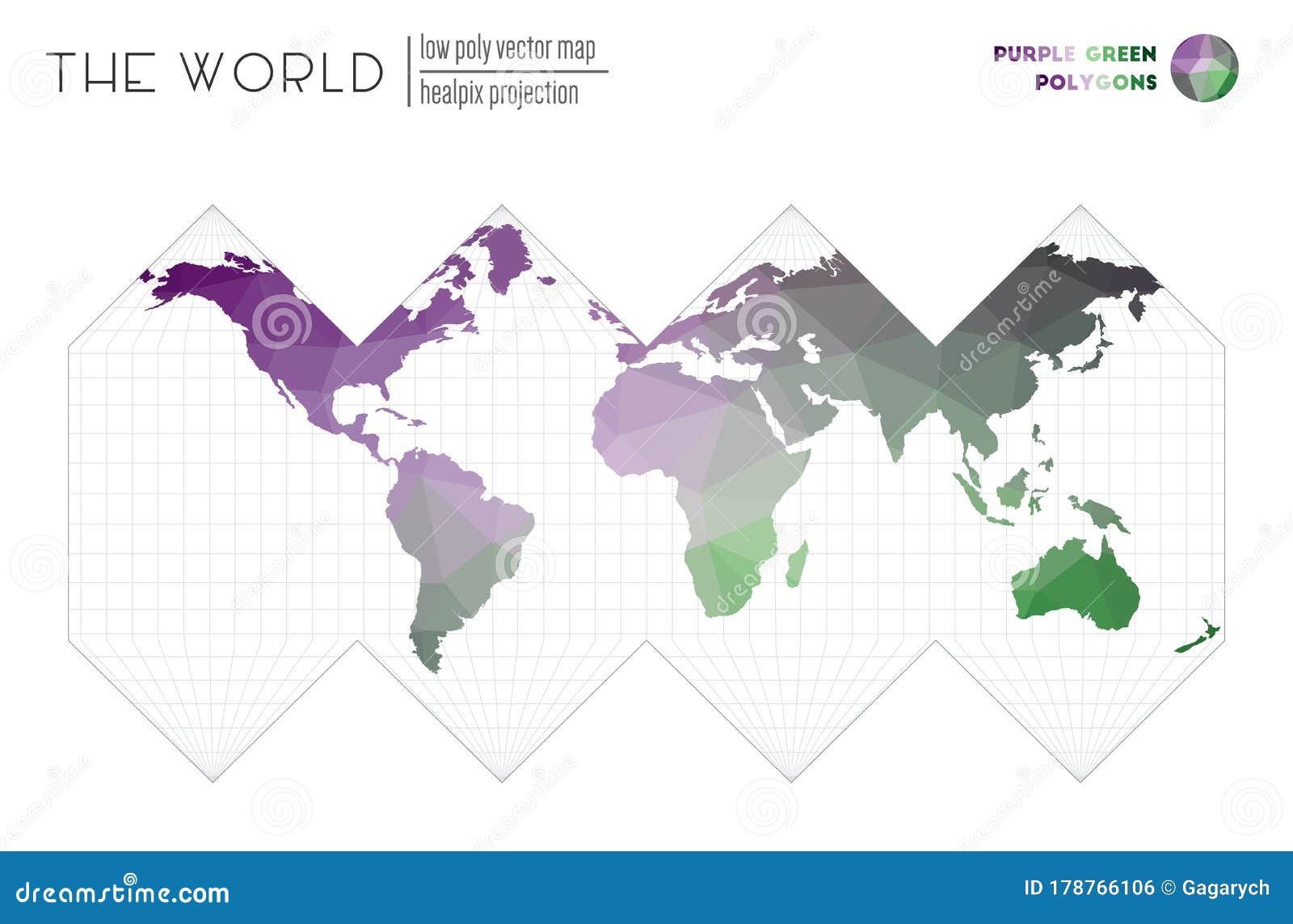 Triangular Mesh of the World. Stock Vector - Illustration of boundary ...