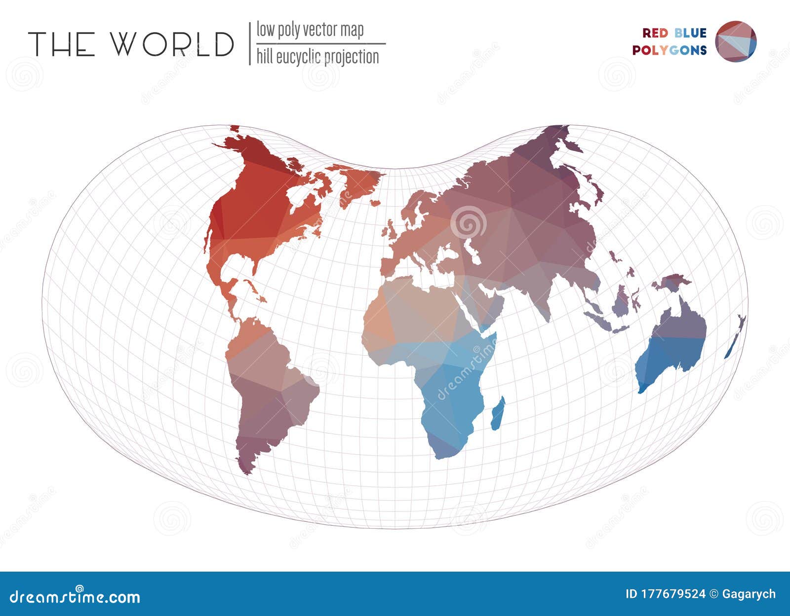 Triangular Mesh of the World. Stock Vector - Illustration of global ...