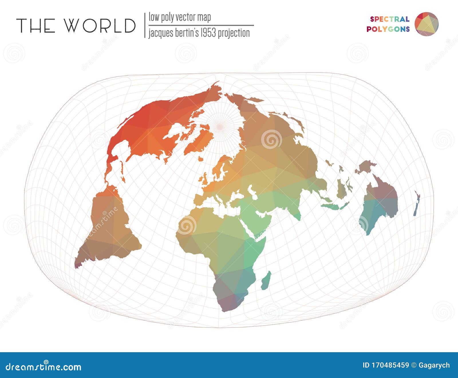 Triangular Mesh of the World. Stock Vector - Illustration of land ...