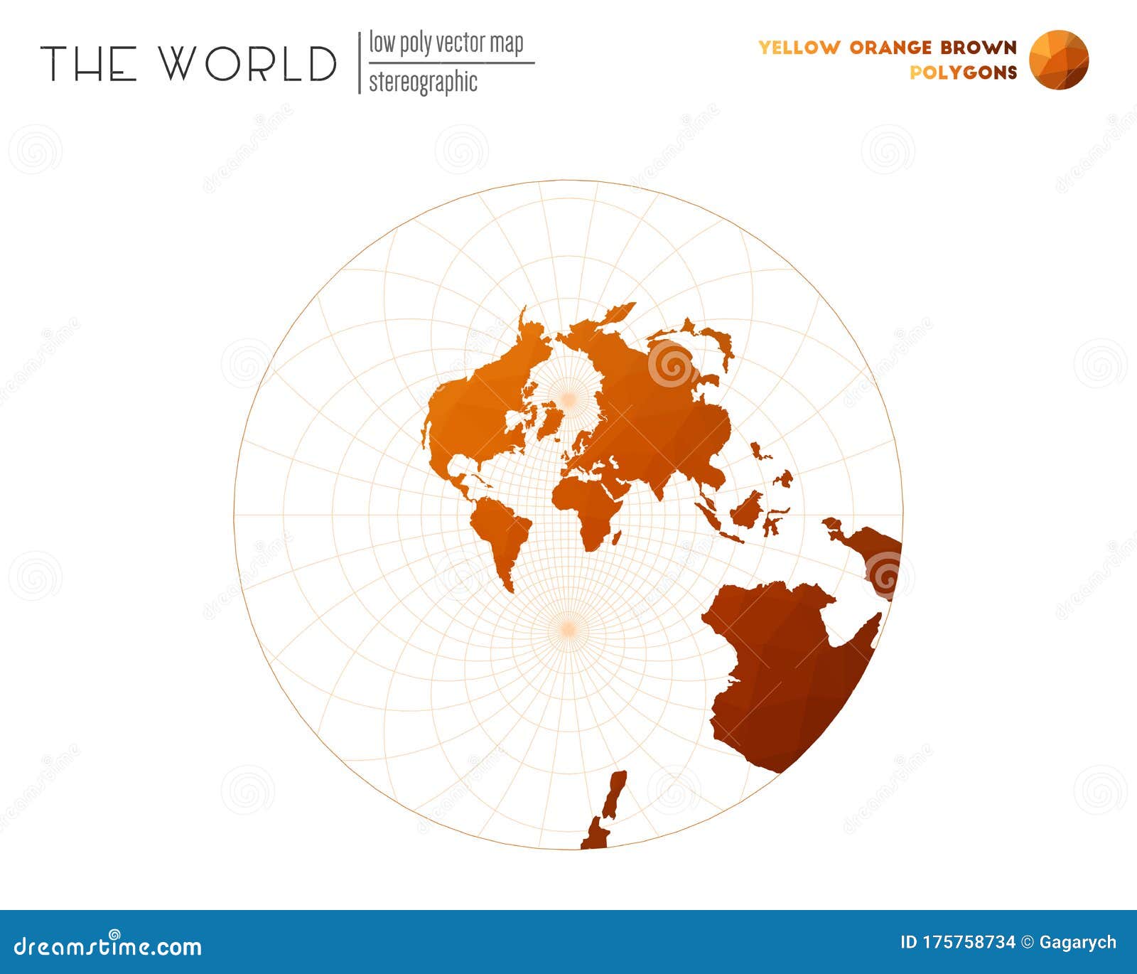 Triangular Mesh of the World. Stock Vector - Illustration of land ...