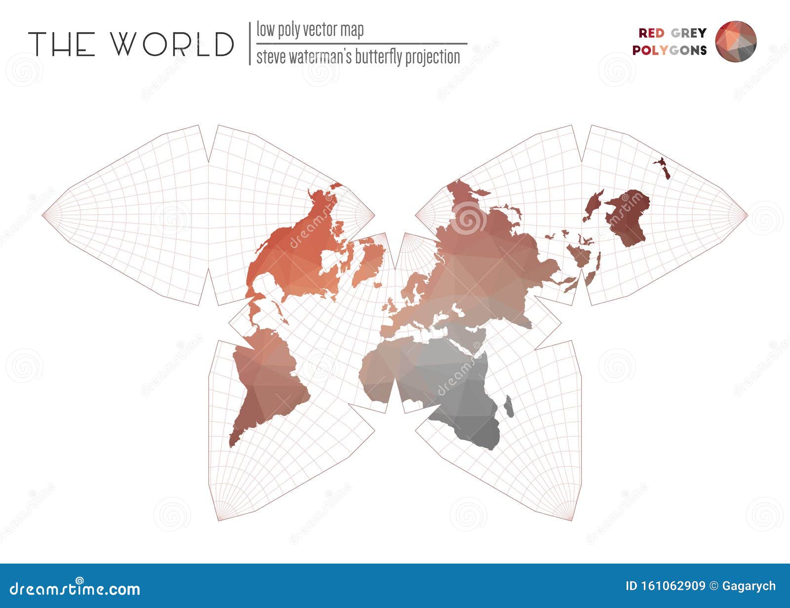 Triangular Mesh of the World. Stock Vector - Illustration of ...