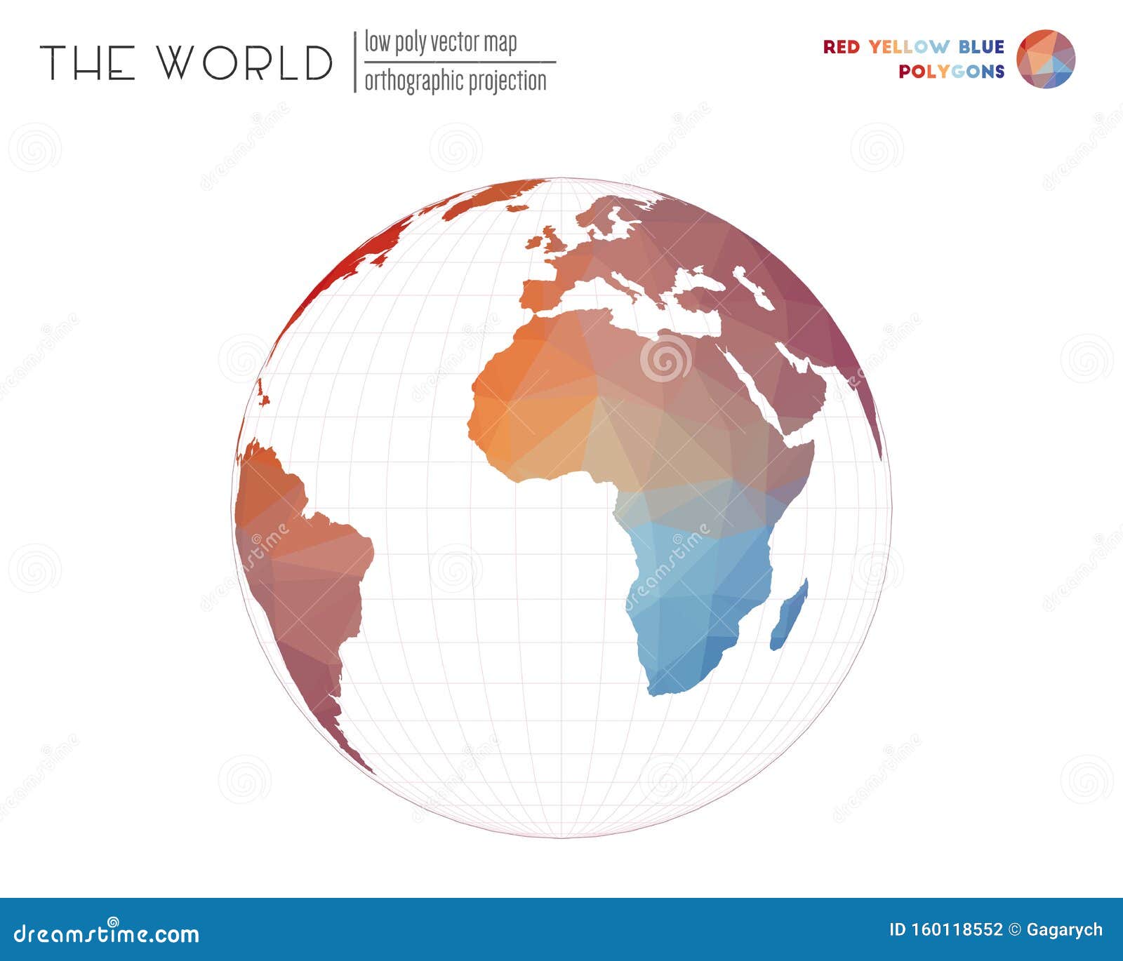 Triangular Mesh of the World. Stock Vector - Illustration of ...