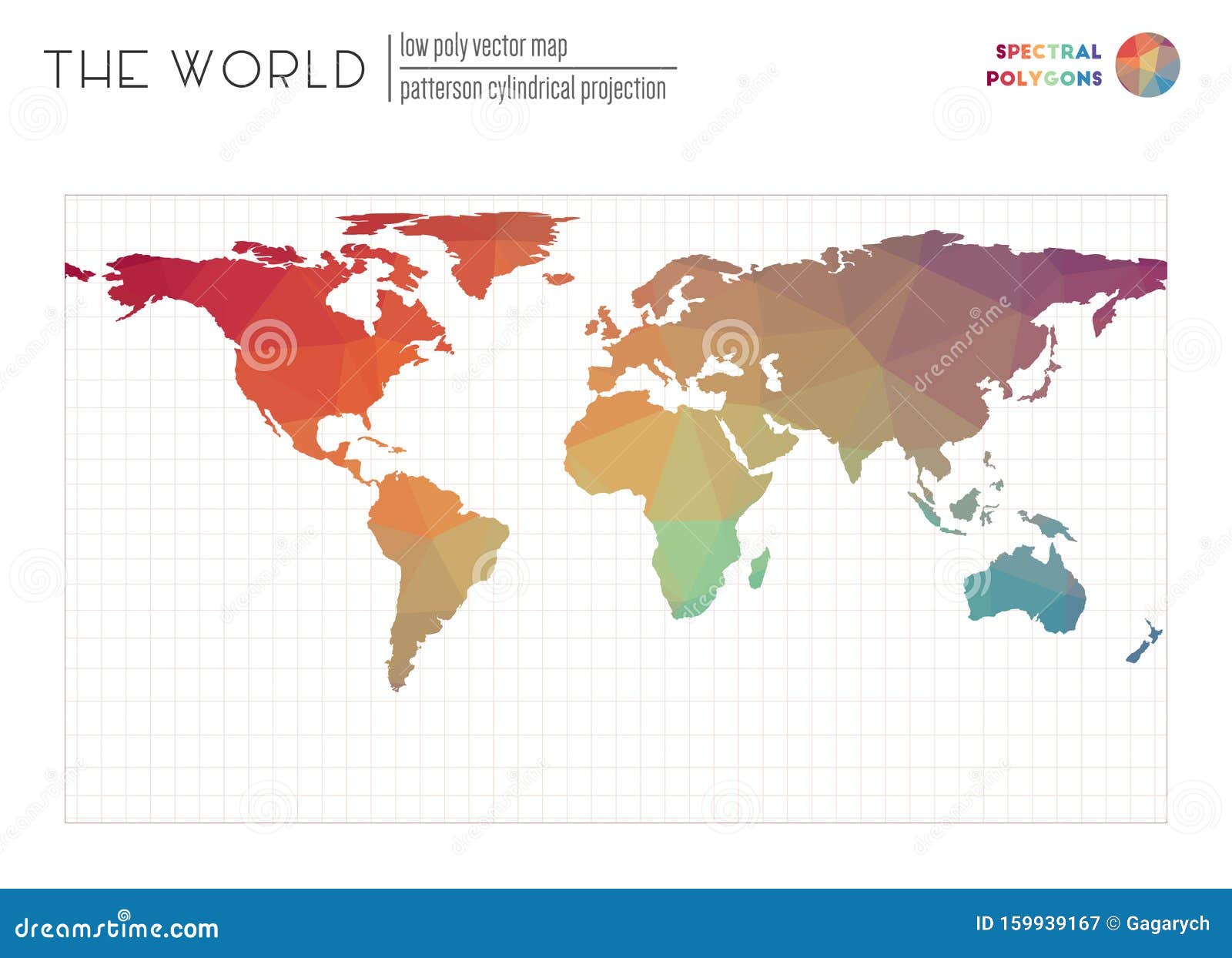 Triangular Mesh of the World. Stock Vector - Illustration of infograph ...