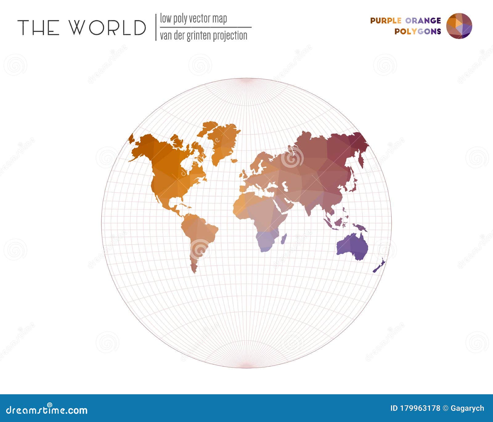 Triangular Mesh of the World. Stock Vector - Illustration of land ...