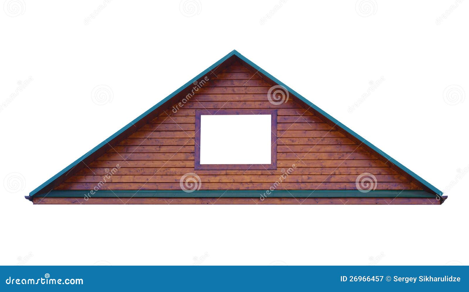 Triangular Metal Roof Isolated On White Background Royalty Free Stock ...