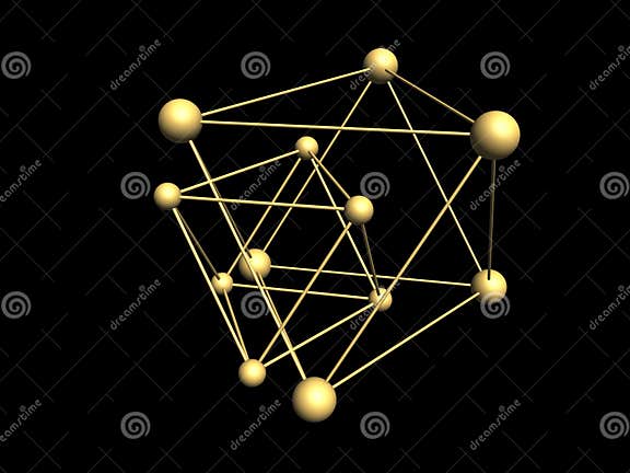 Triangular Molecular Structures. Stock Illustration - Illustration of ...