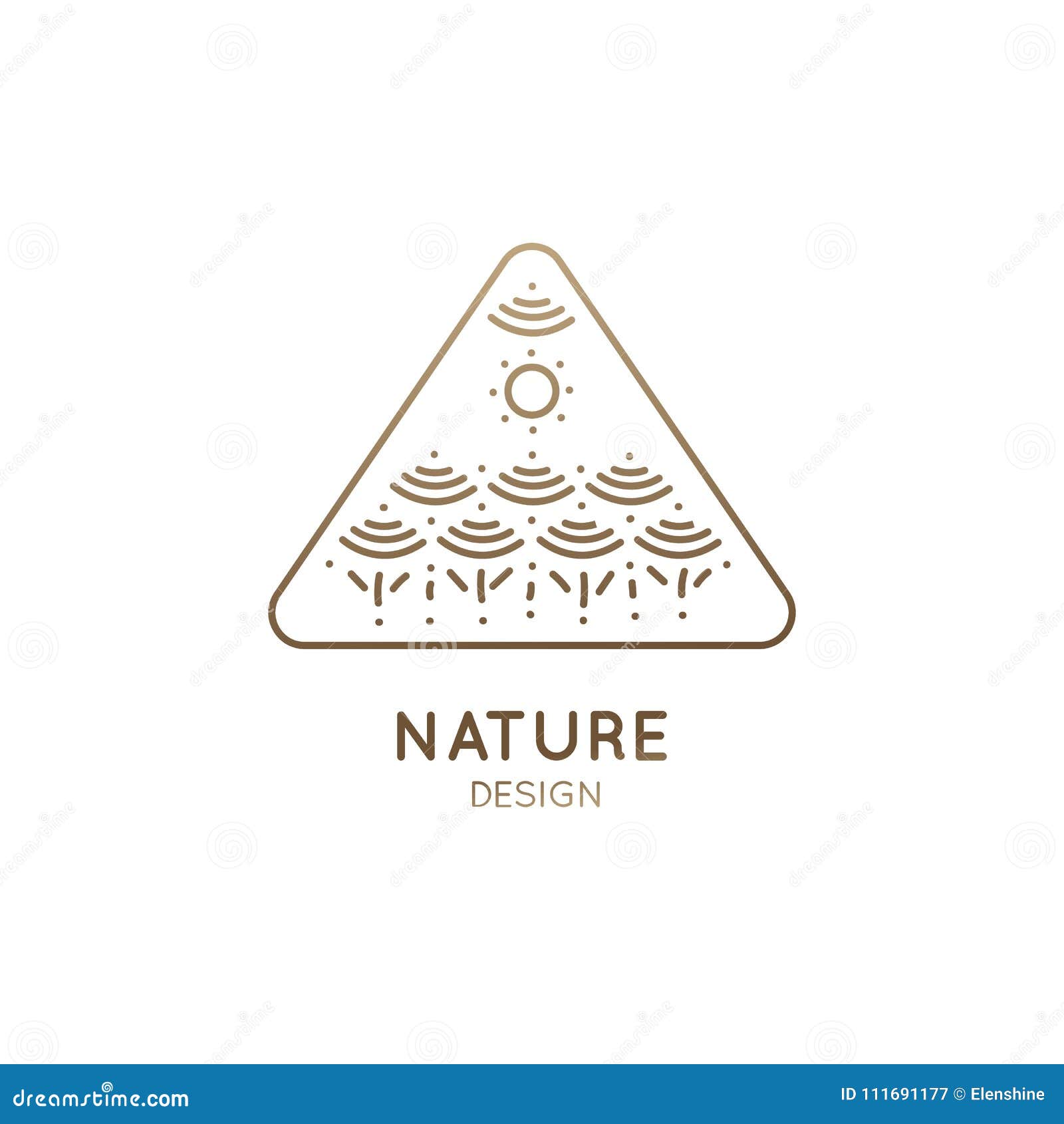 Triangular nature stock vector. Illustration of adventure - 111691177