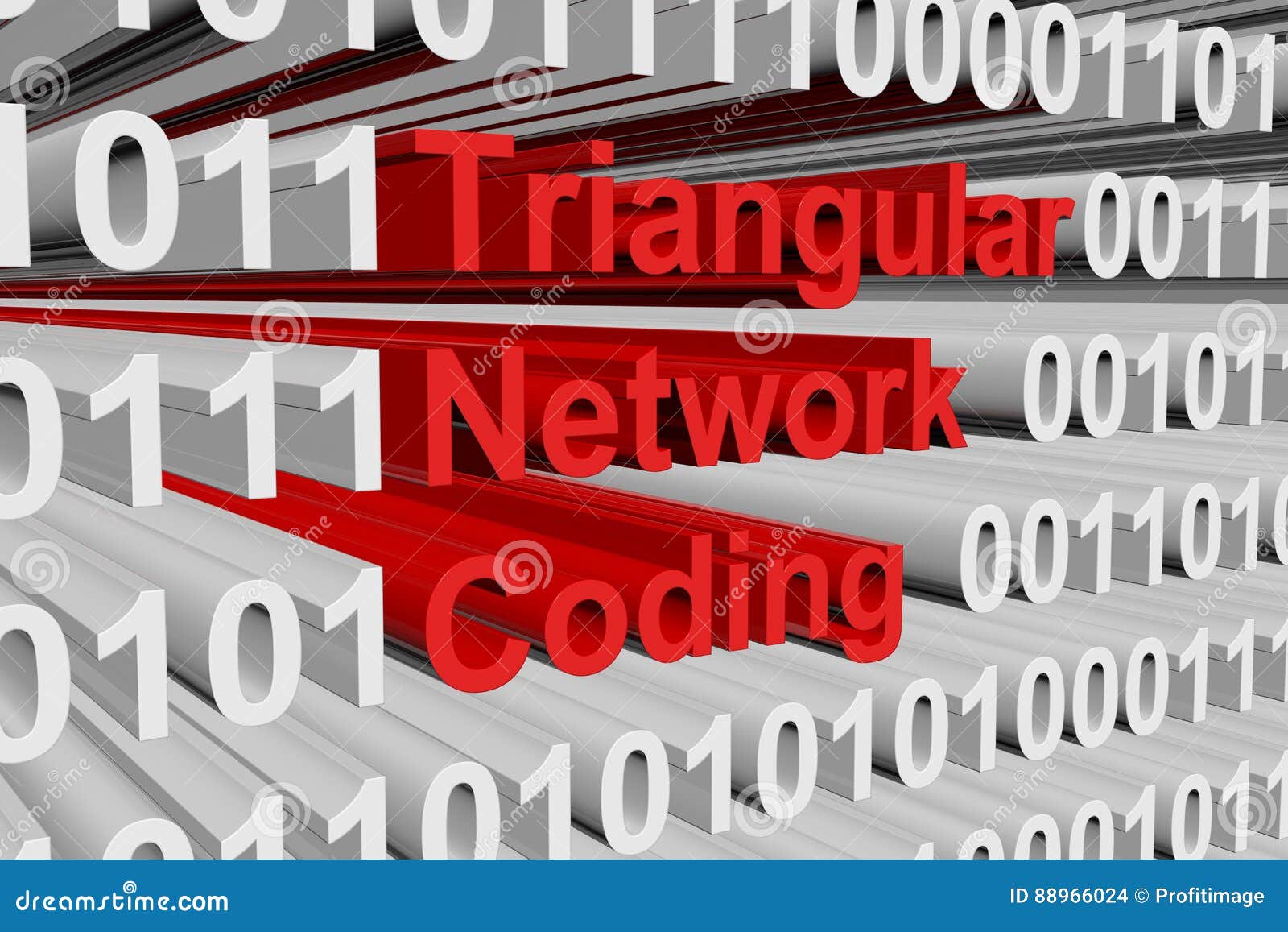 Triangular Network Coding Stock Illustration 88966024