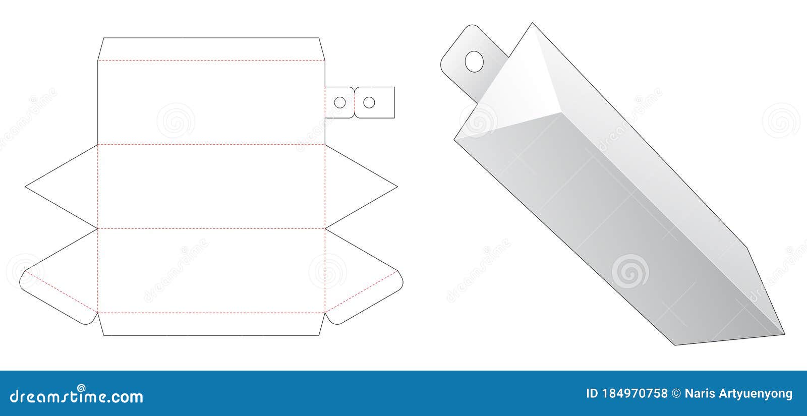 Packaging For Hang With Hook.Vector Illustration Of Packaging ...
