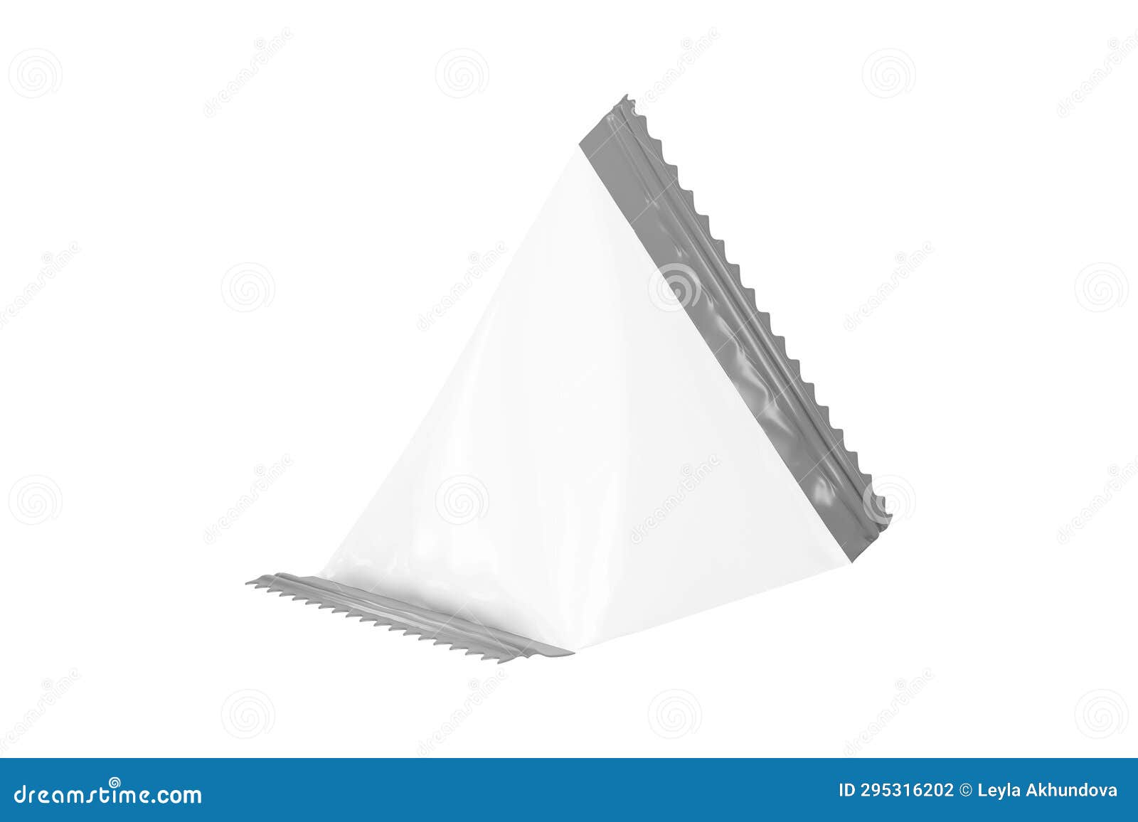 Triangular Packaging Mockup Isolated on White Background. Front and ...
