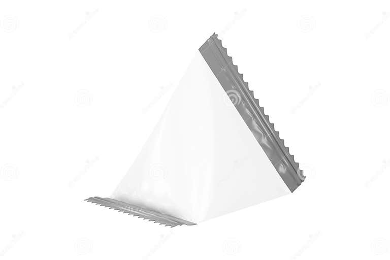 Triangular Packaging Mockup Isolated on White Background. Front and ...