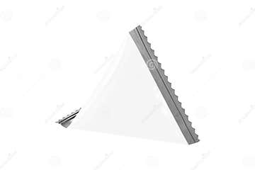 Triangular Packaging Mockup Isolated on White Background. Front and ...