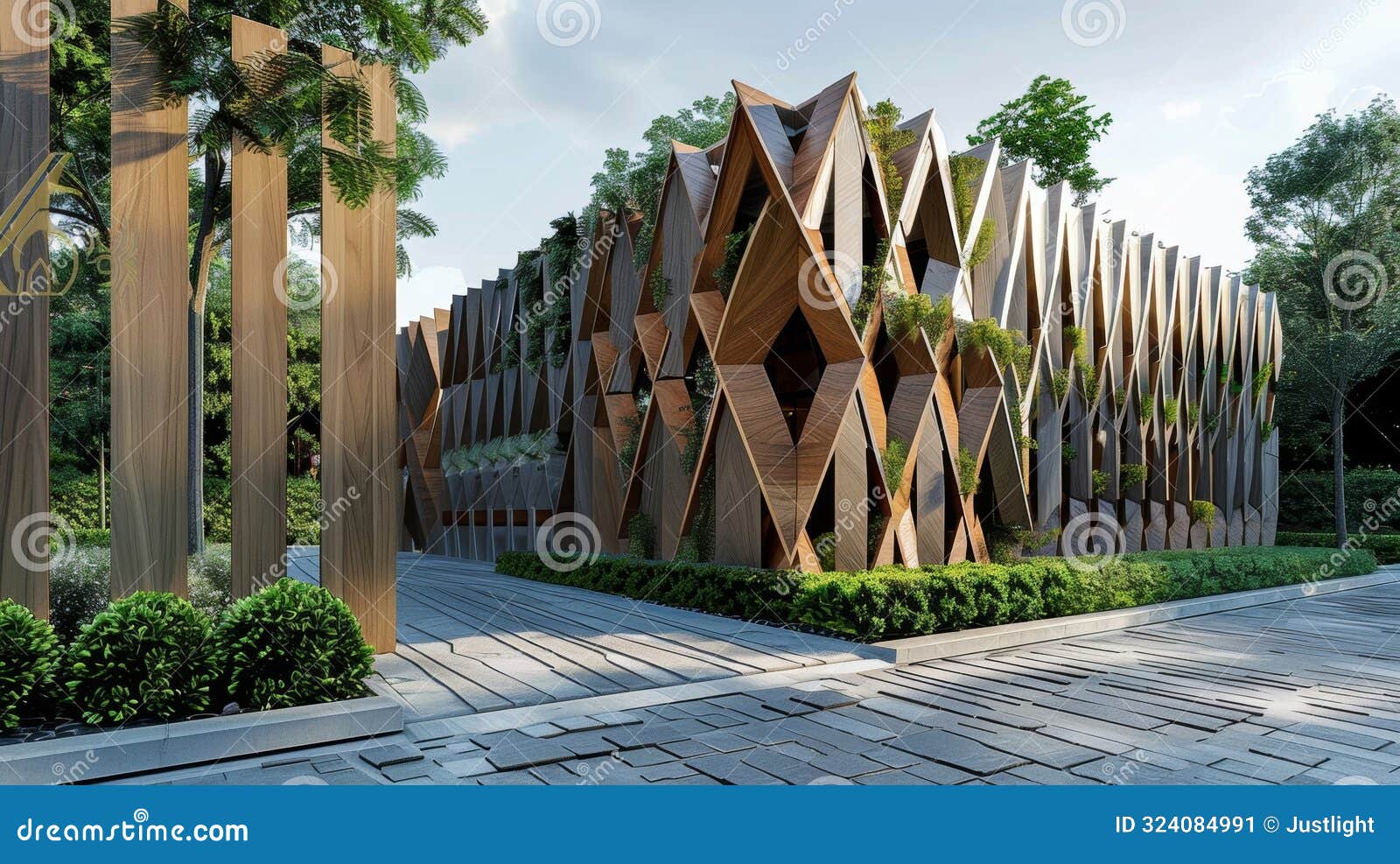 Triangular Panels Combine To Make a Unique and Eyecatching Geometric ...