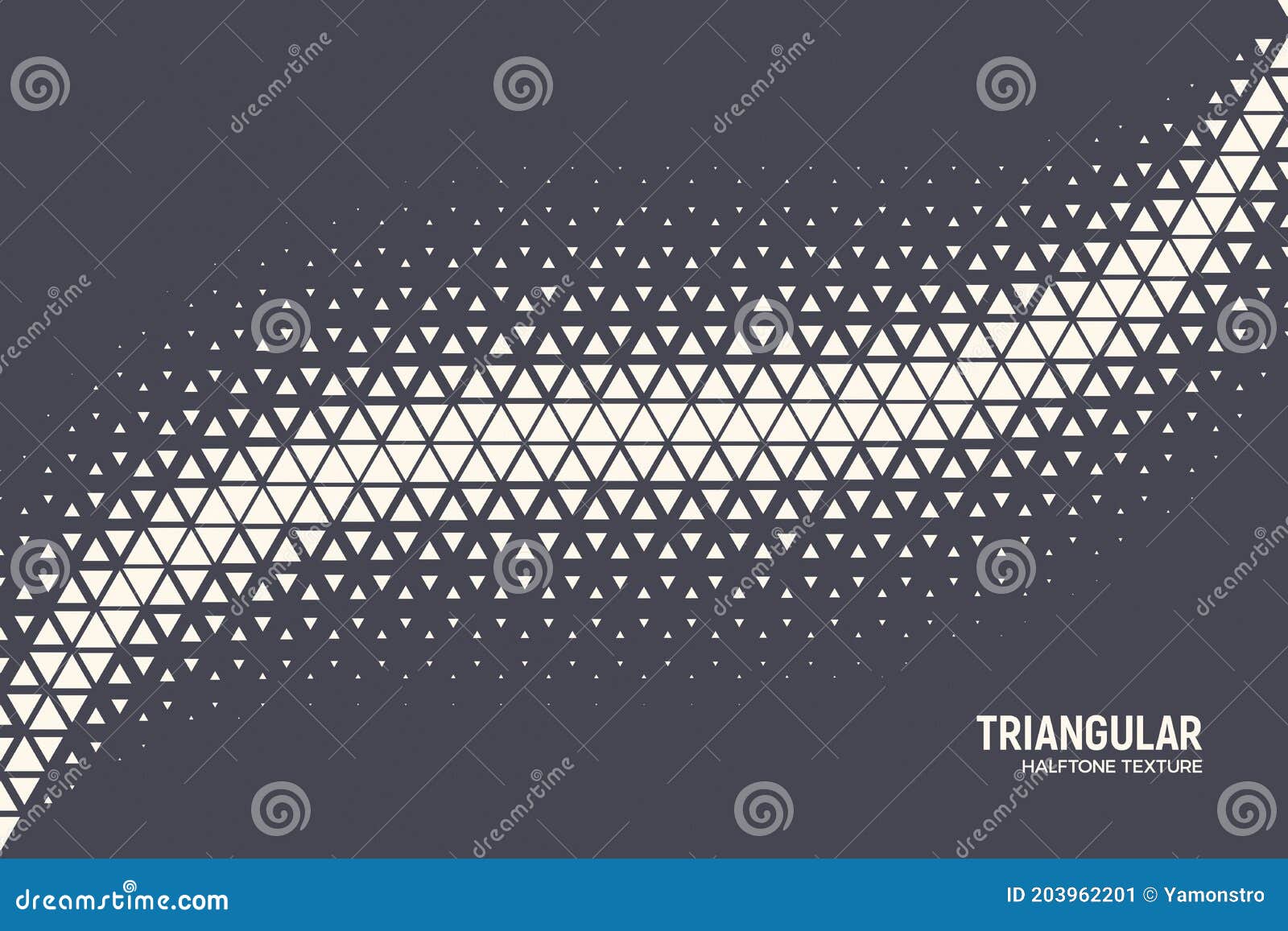 Triangular Particles Halftone Vector Geometric Technology Oscillation ...