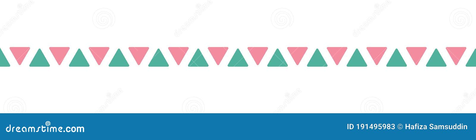 Triangular Pattern Border Design. Vector Illustration Decorative Design ...