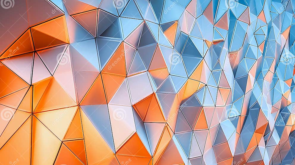 Triangular Patterns with Gradient Fills, Creating a 3D Illusion and ...