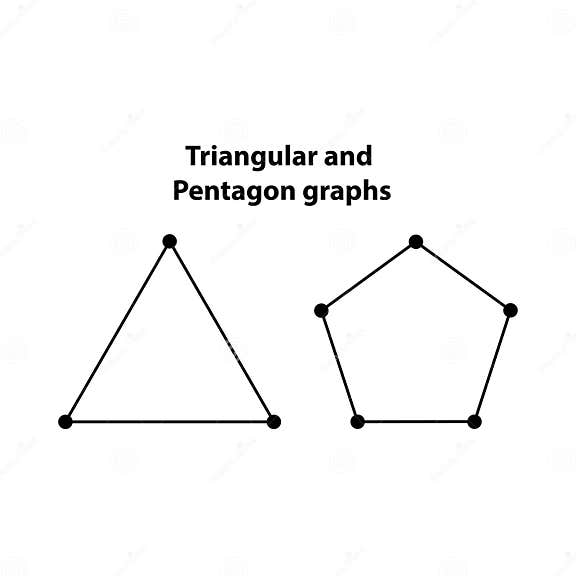 Triangular and Pentagon Graph. Sacred Geometry Vector Design Elements ...