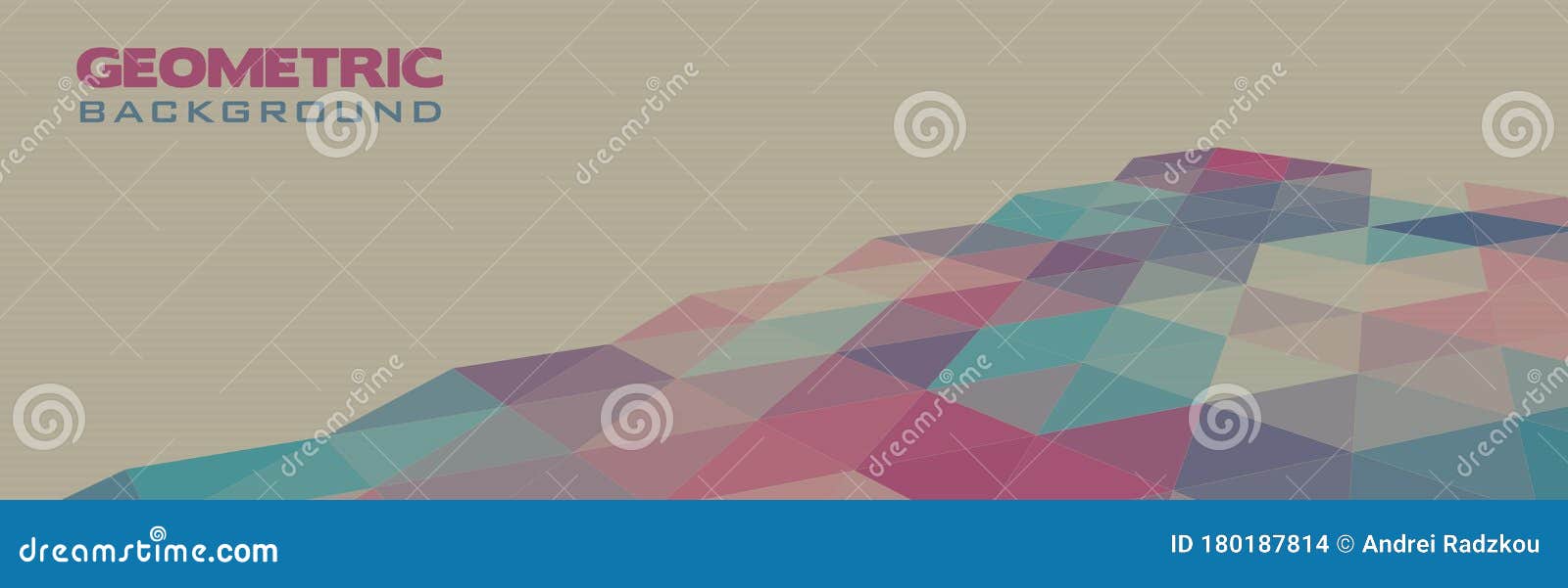 Triangular Perspective Surface On Cardboard. CMYK Colors Vector ...
