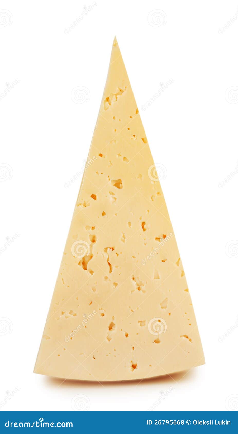 Triangular piece of cheese stock photo. Image of healthy - 26795668