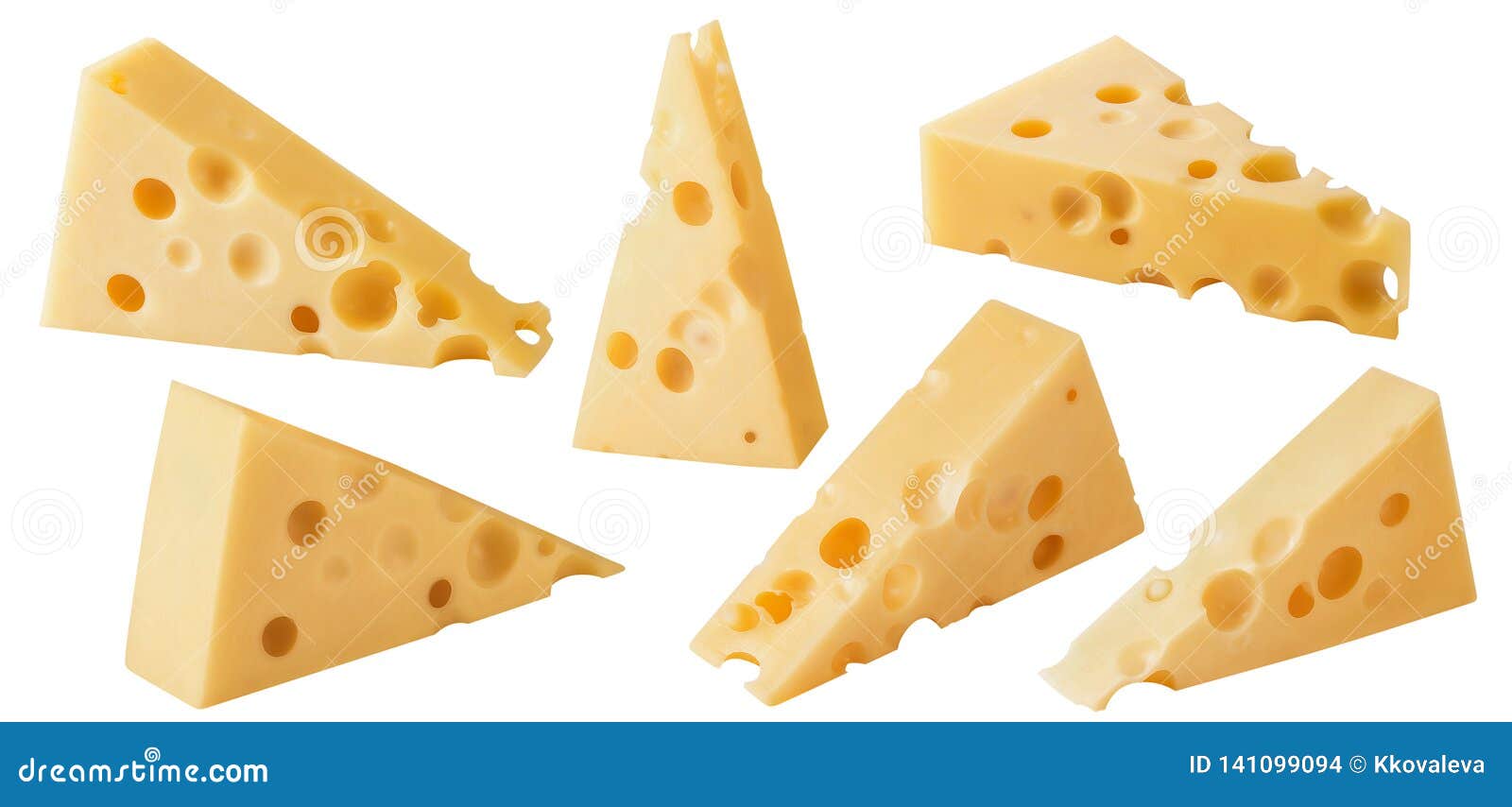 Triangular Pieces of Cheese. Various Angles Stock Photo - Image of ...