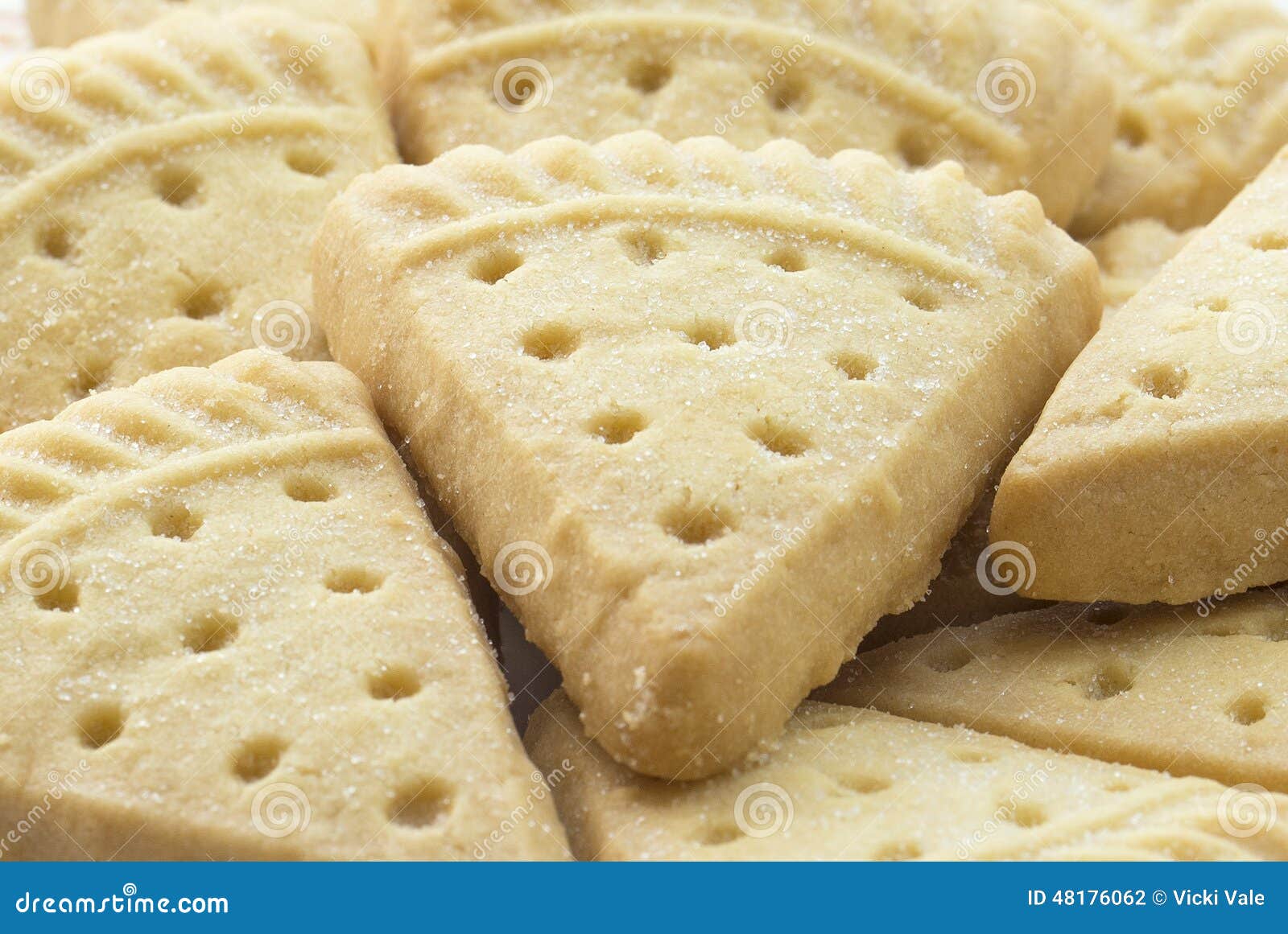 Triangular Pieces of Shortbread. Stock Photo - Image of christmas ...