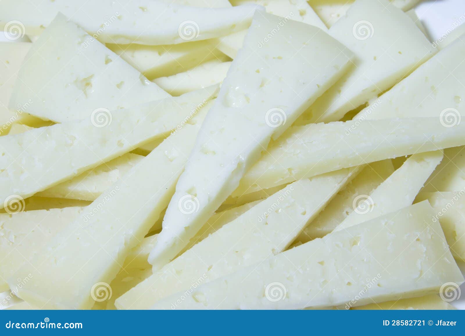 Triangular Pieces of Sliced of Cheese Stock Image - Image of portion ...